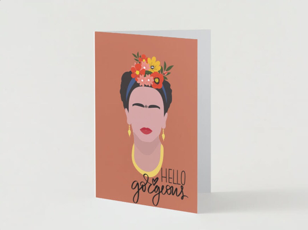 Frida Kahlo hello Beautiful - Etsy