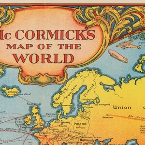 Original 1930 Pictorial Map - Mccormick's Spice Map of the World - Etsy
