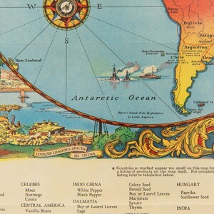Original 1930 Pictorial Map - Mccormick's Spice Map of the World - Etsy
