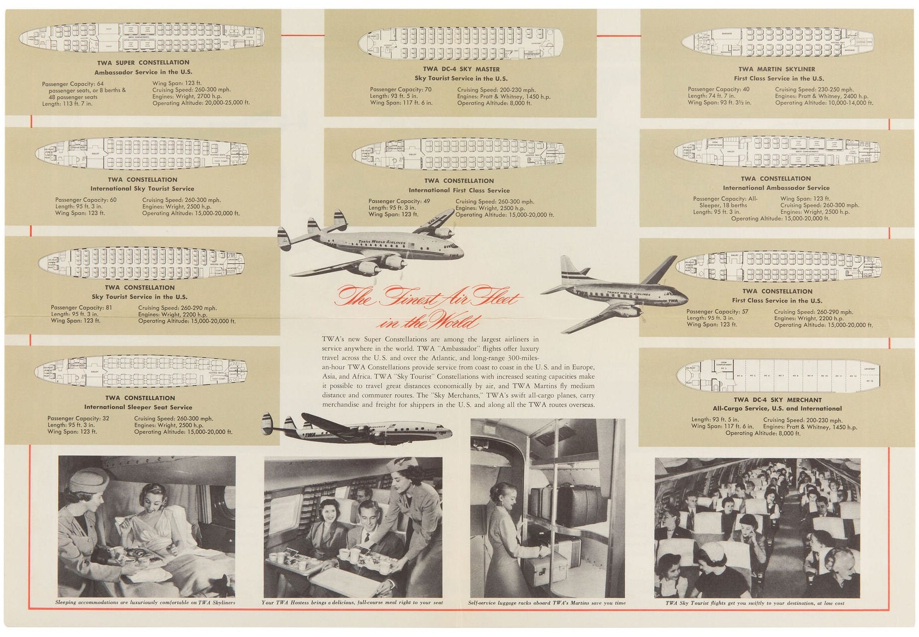Original 1950's TWA Lockheed L-1649 Skyliner World Routes Map - Etsy