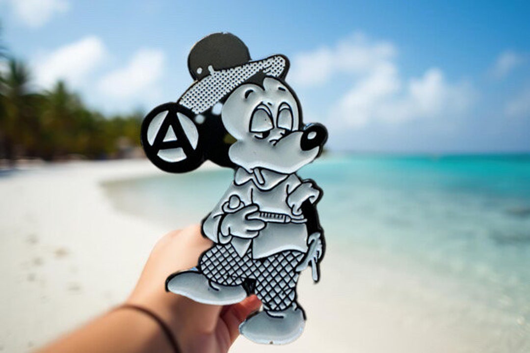 Punk Enamel Pins | Seditionaries Anarchy Mouse (includes FREE Secure ...