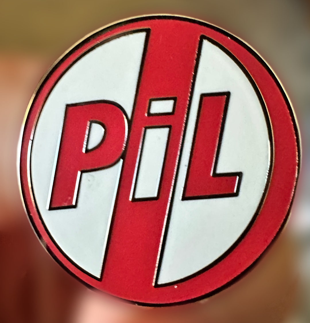 Punk Enamel Pins | Pil Red & White (includes FREE Secure Padded ...
