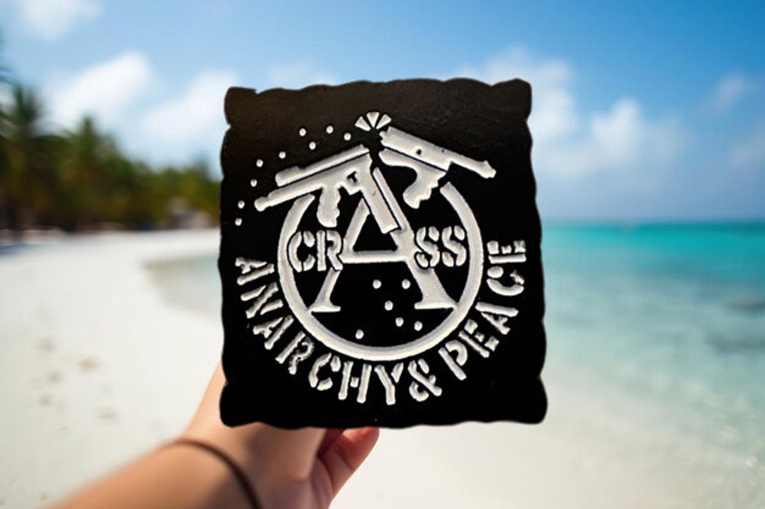 Punk Enamel Pins | Crass Anarchy & Peace (includes FREE Secure Padded ...