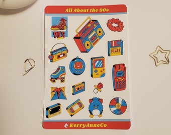 90s Stickers Sheet - Etsy