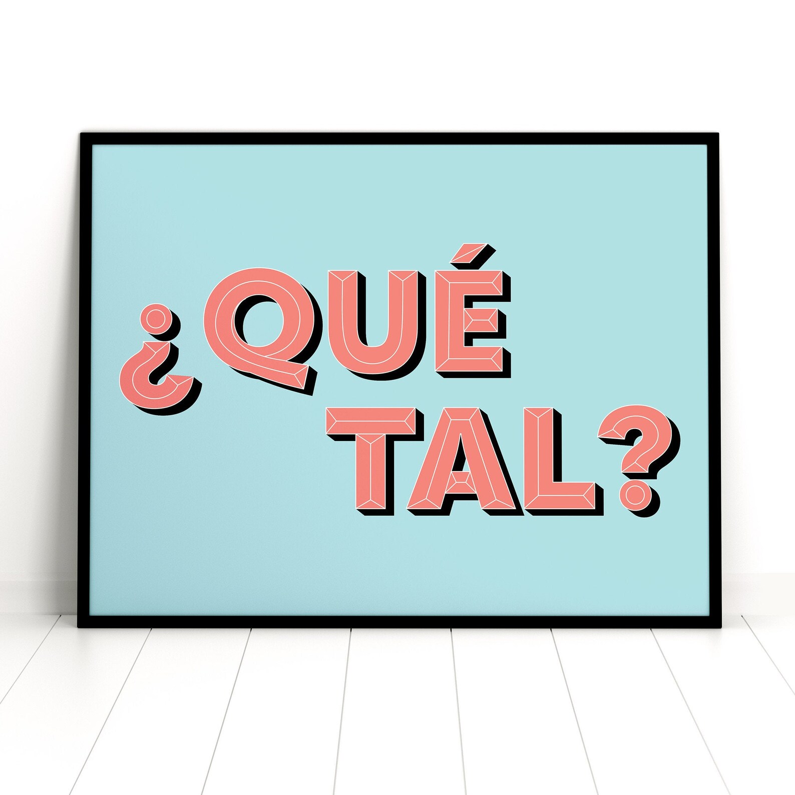 Qué tal Typography Print Unframed Print Wall Art Print | Etsy