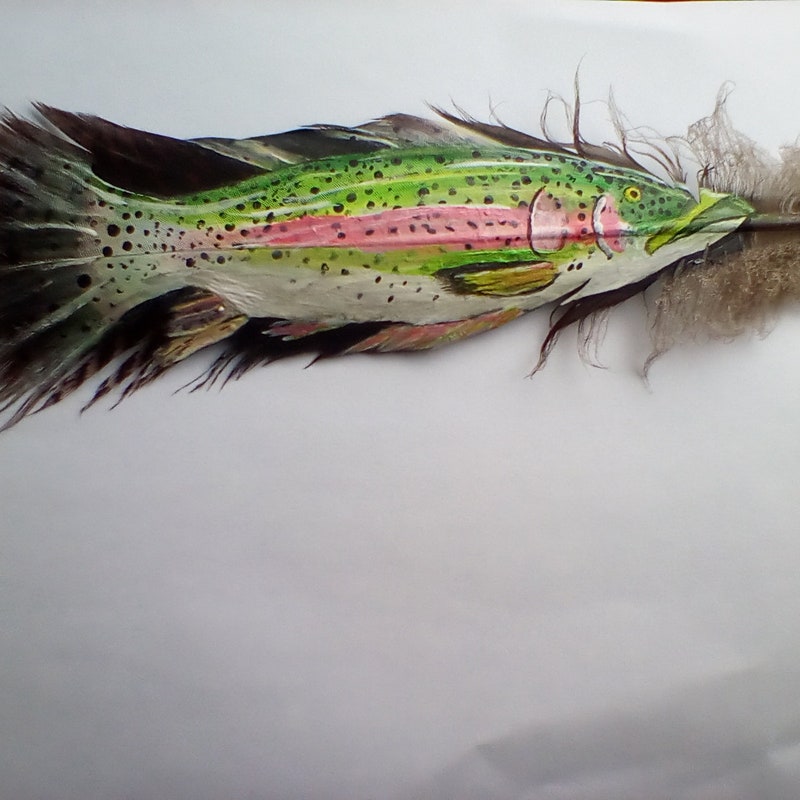 Painted Feathers - Etsy