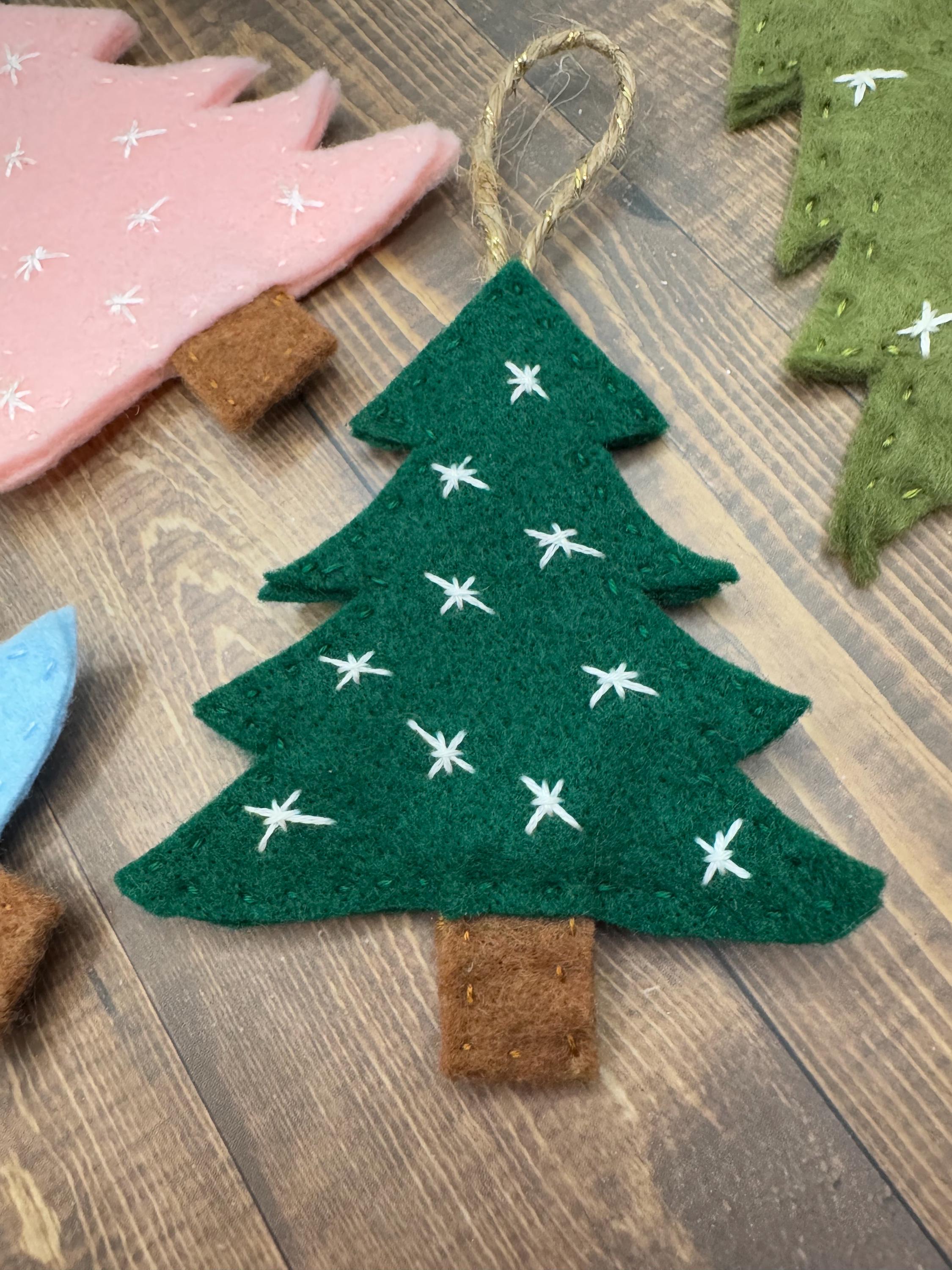 Felt Tree Ornaments - Etsy