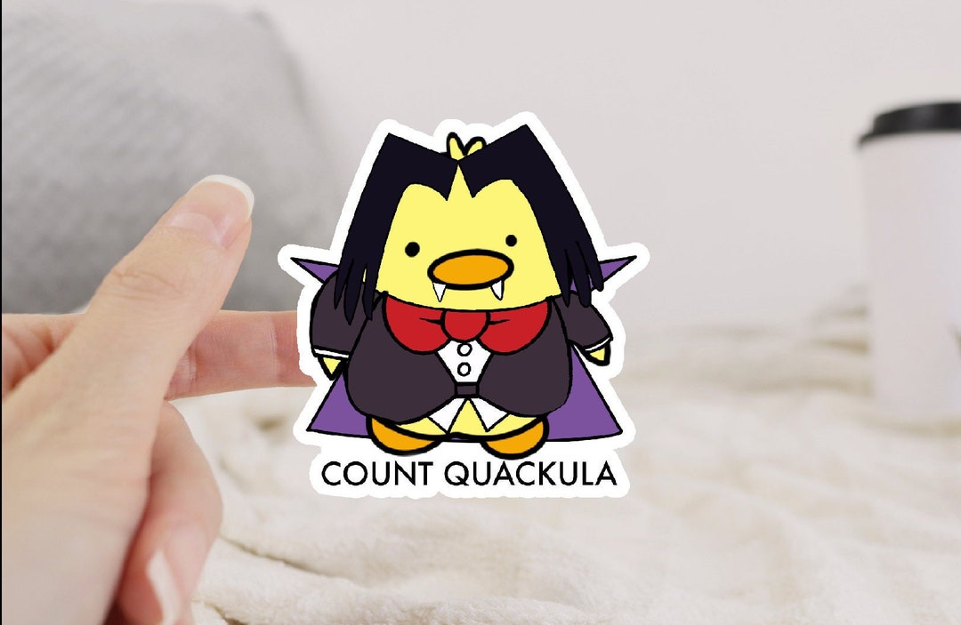Count Duckula Funny, Vibrant, Dishwasher-safe, Trendy Stickers. Great ...