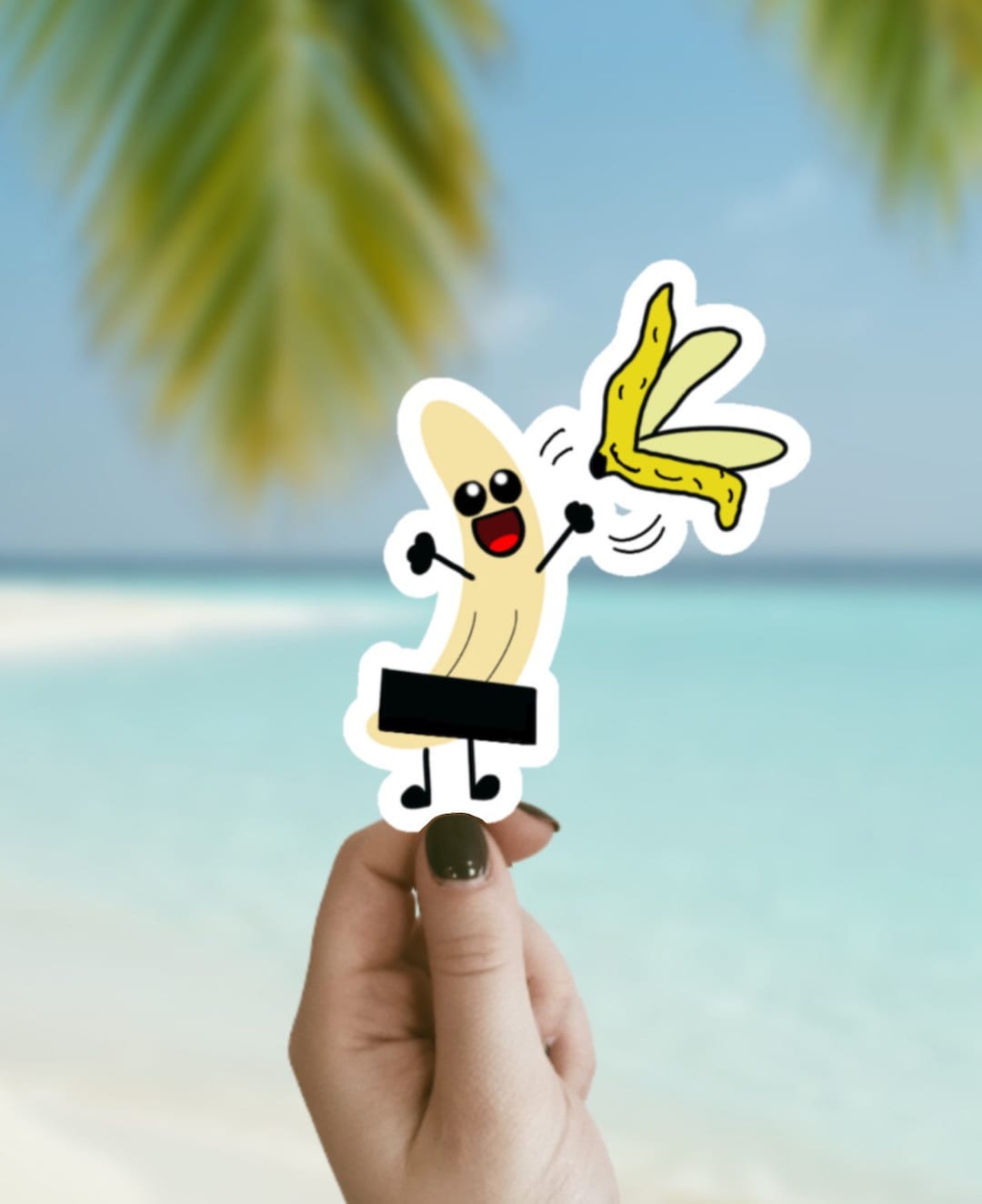 Funny Banana Sticker Waterproof Sticker Summer Sticker - Etsy