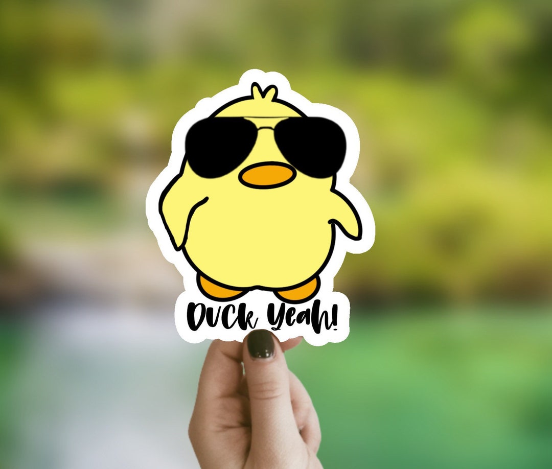 Funny Duck Sticker waterproof Sticker Cute Duck Sticker - Etsy