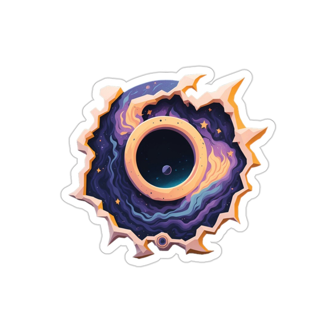 Space Themed Black Hole Sticker Perfect for Astronomy Lovers - Etsy