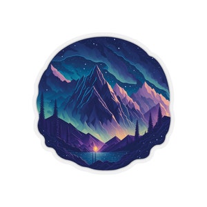Northern Lights Aurora Borealis Sticker Magnetic Field Illumination ...