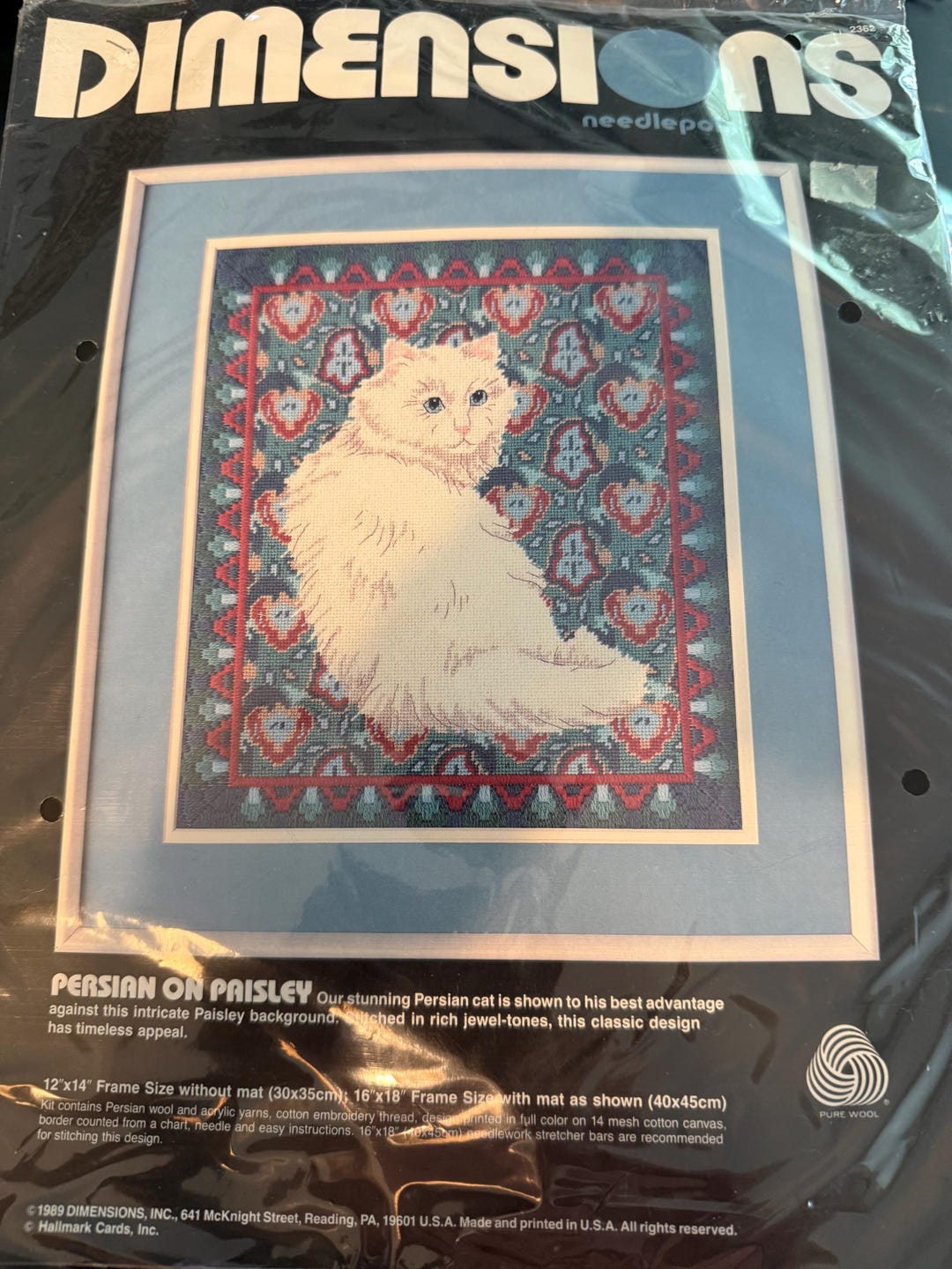 Vintage Dimensions Needlepoint Kit: Persians on Paisley, 12x14 Frame ...