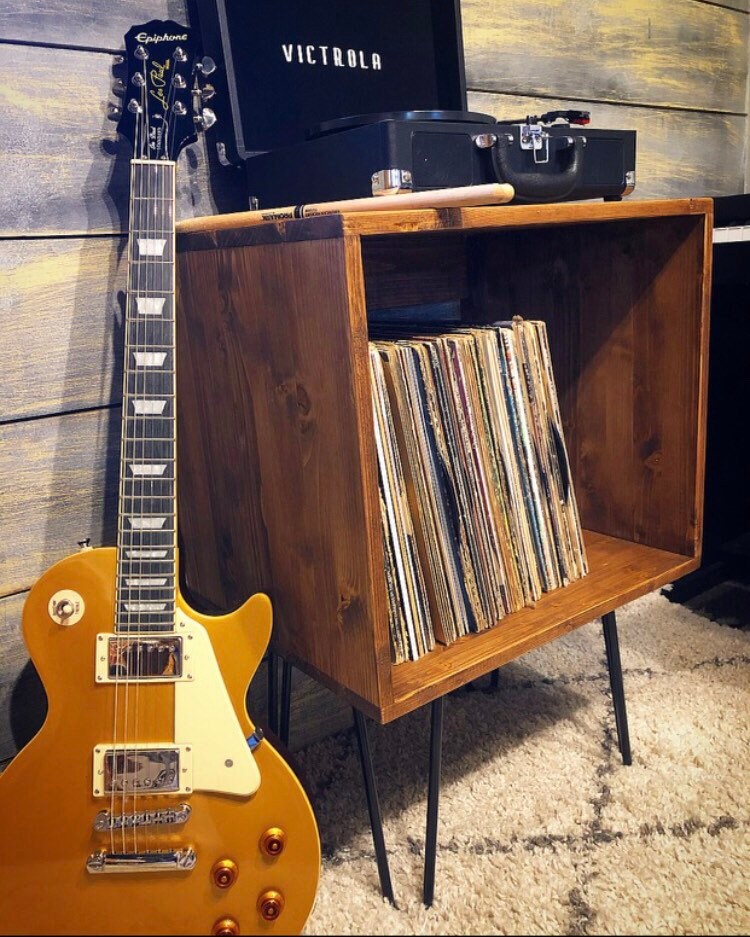 Retro/mid-century Record Player Stand - Etsy