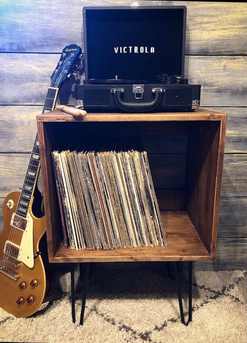 Retro/mid-century Record Player Stand | Etsy
