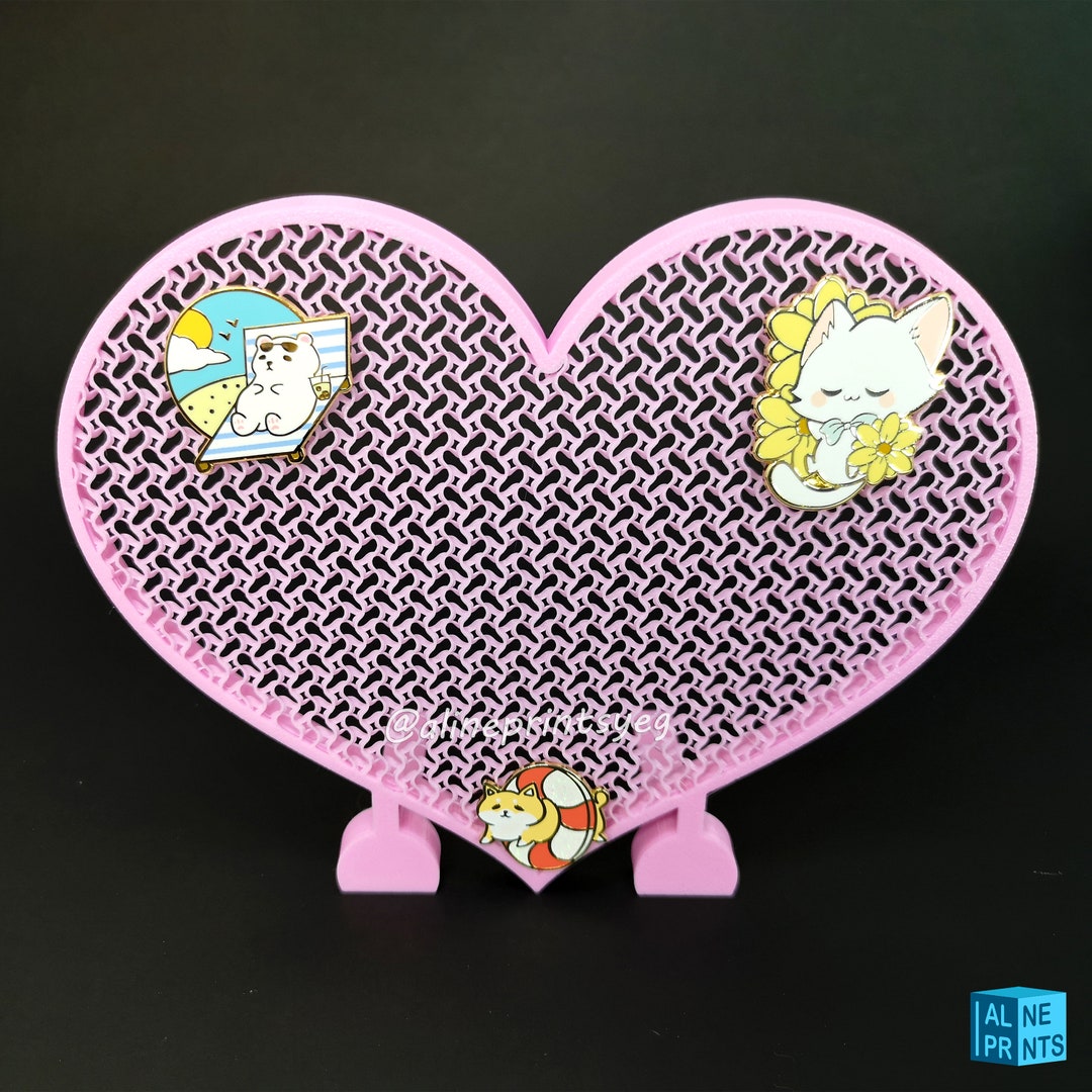 Large Heart Pin Display Stand, Huge Pin Display Board for Multiple Pins ...