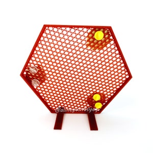 Large Hexagon Pin Display Stand, Huge Pin Display Board for Multiple ...