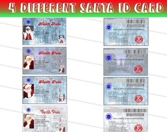 Santa Claus License PNG RED ORNAMENT Sublimation Designs - Etsy
