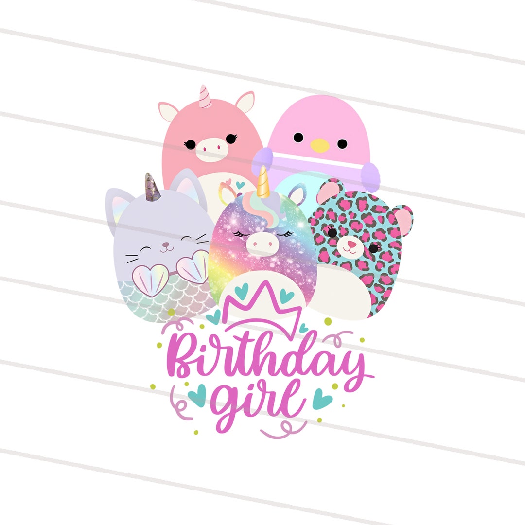 Birthday Squish Print Then Cut PNG, Instant Download Squishy Birthday ...