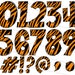 TIGER Doodle Font Bundle PNG, Hand Drawn Animal Tiger Letter Alphabet ...