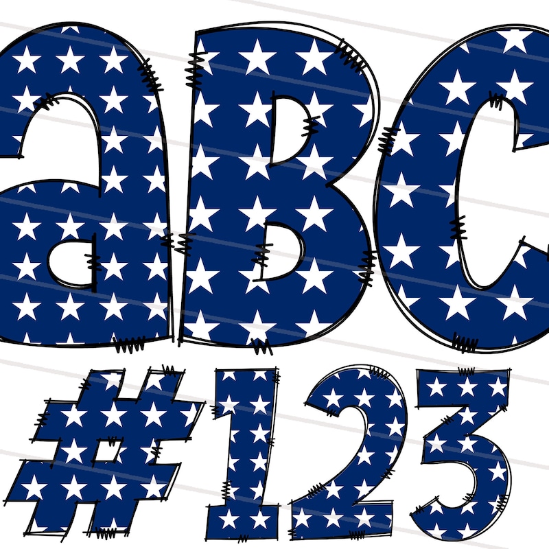 Patriotic Letters - Etsy