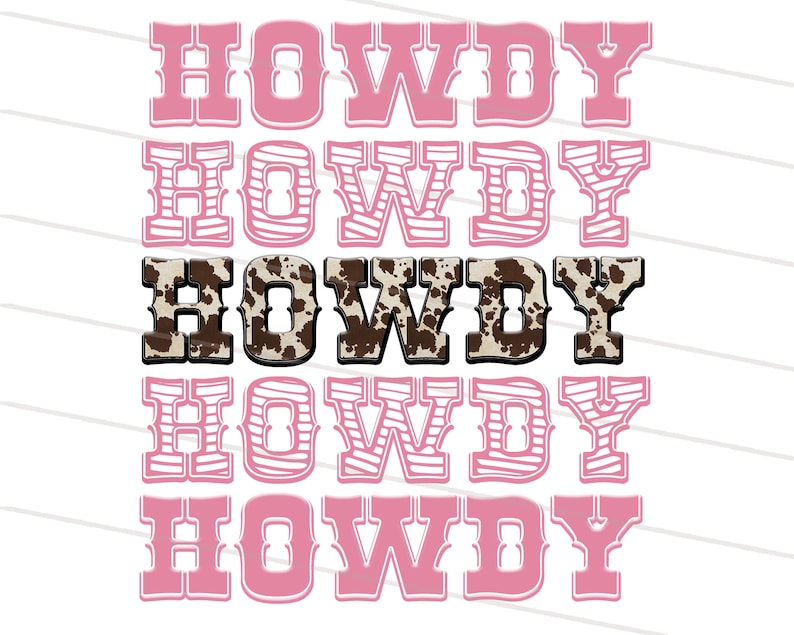 3 Design Howdy Png Western Png Howdy Sublimation Designs - Etsy