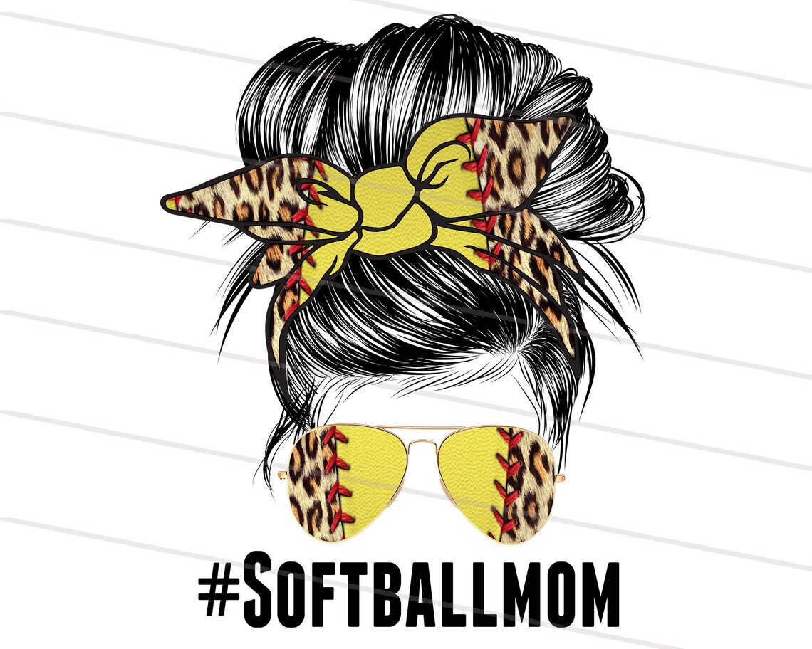 Leopard Softball Mom PNG, Cheetah Print Mom Life Png, Softball Mama ...