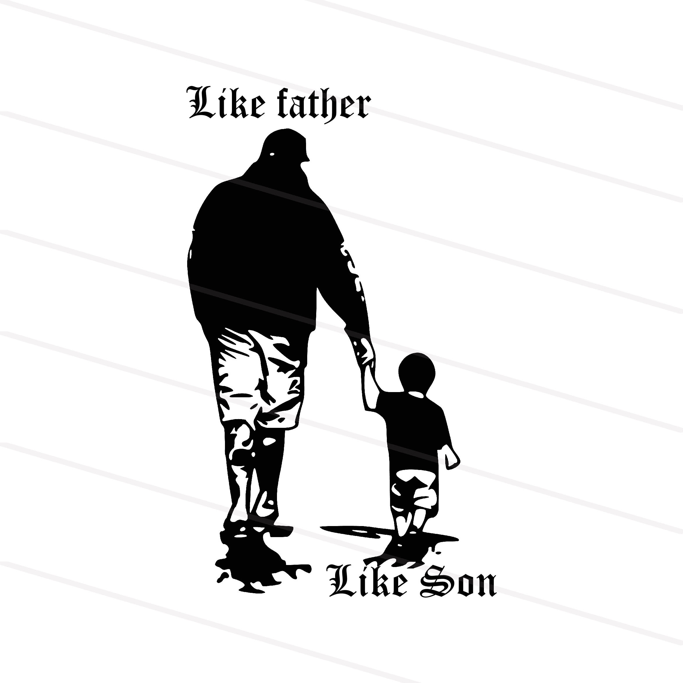 Like Father Like Son Clipart