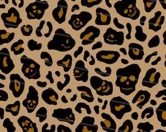Leopard Skulls Seamless - Etsy