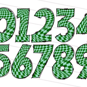 3X St Patrick's Day Alphabet Letters Png Bundle, Saint Patrick Doodle ...