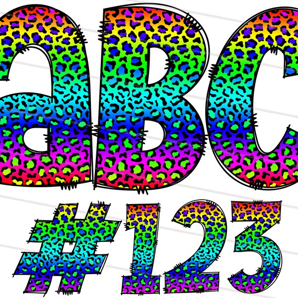 Rainbow Leopard - Etsy