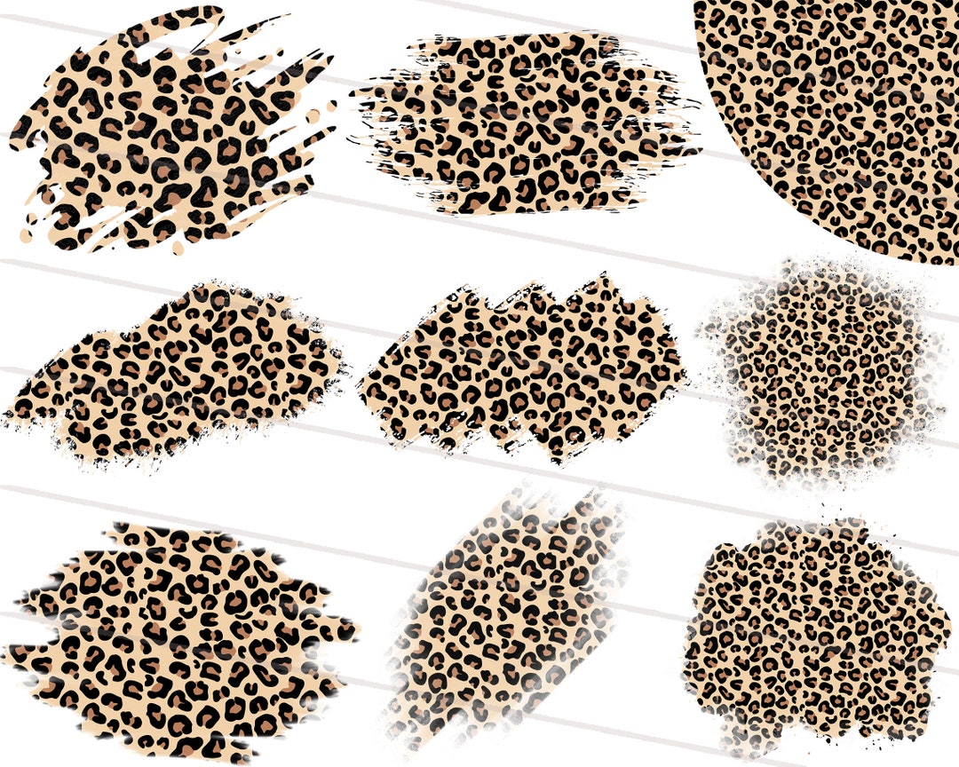 Distressed Leopard Print Patches PNG, Leopard Patches, Leopard Patch ...