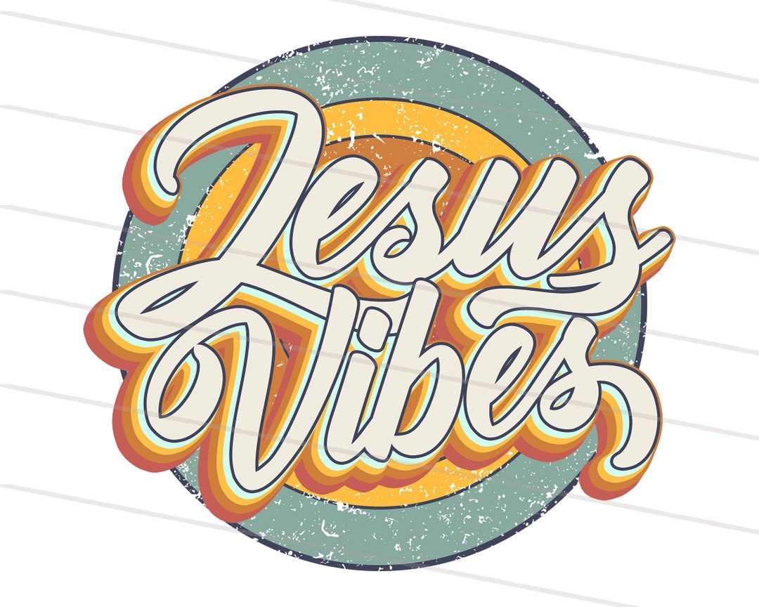 Jesus Vibes PNG, Vintage Jesus Sublimation Designs Downloads ...