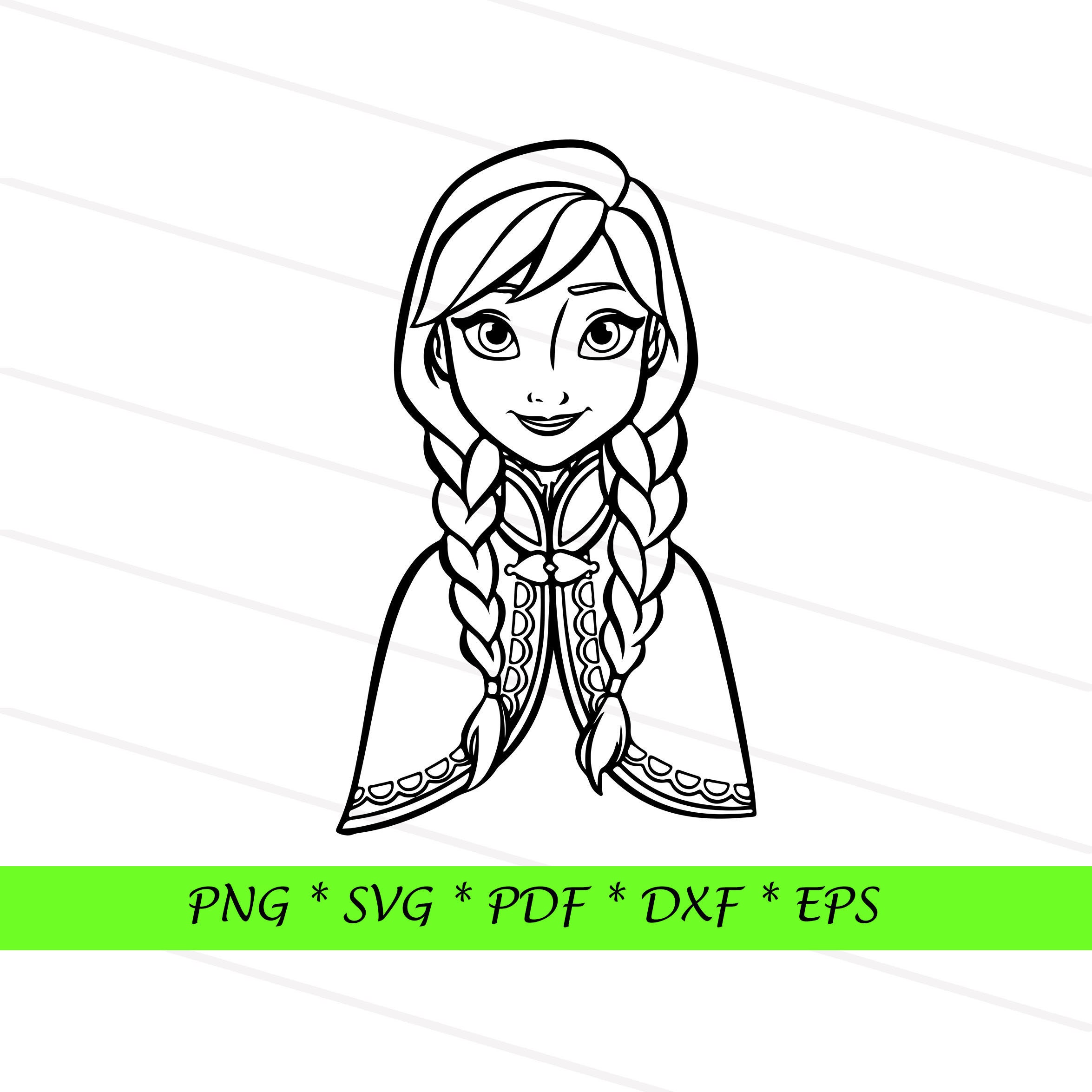 Anna Svg Frozen Svg Anna Clipart Frozen 2 Svg Anna Cricut Etsy Images