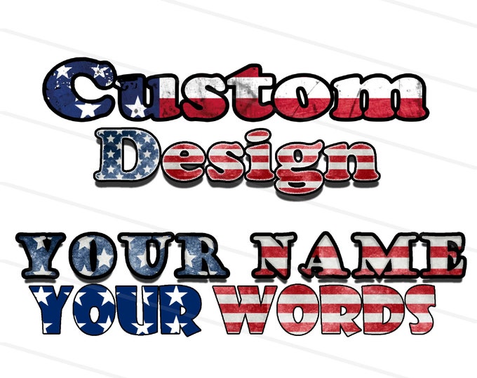 Custom America Names PNG for Sublimation Printable - Etsy