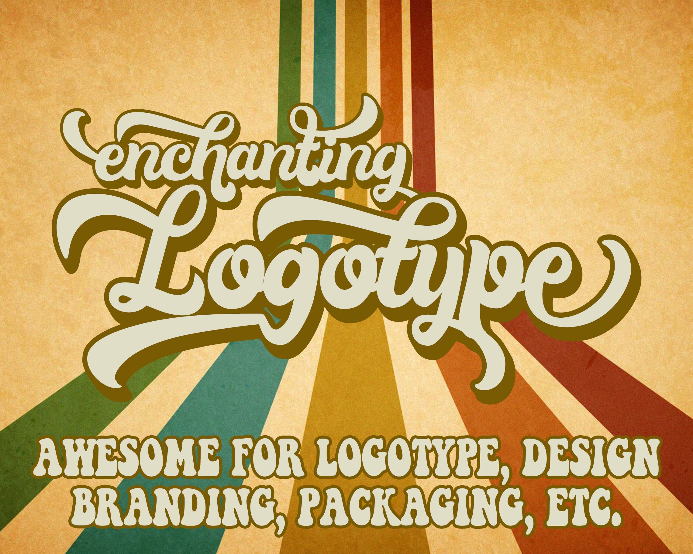 The Utopian Script Vintage Font Retro Font Procreate Font - Etsy