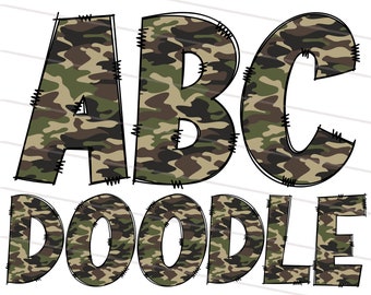 Hot Pink Leopard Doodle Font Bundle PNG, Hand Drawn Cheetah Letter ...