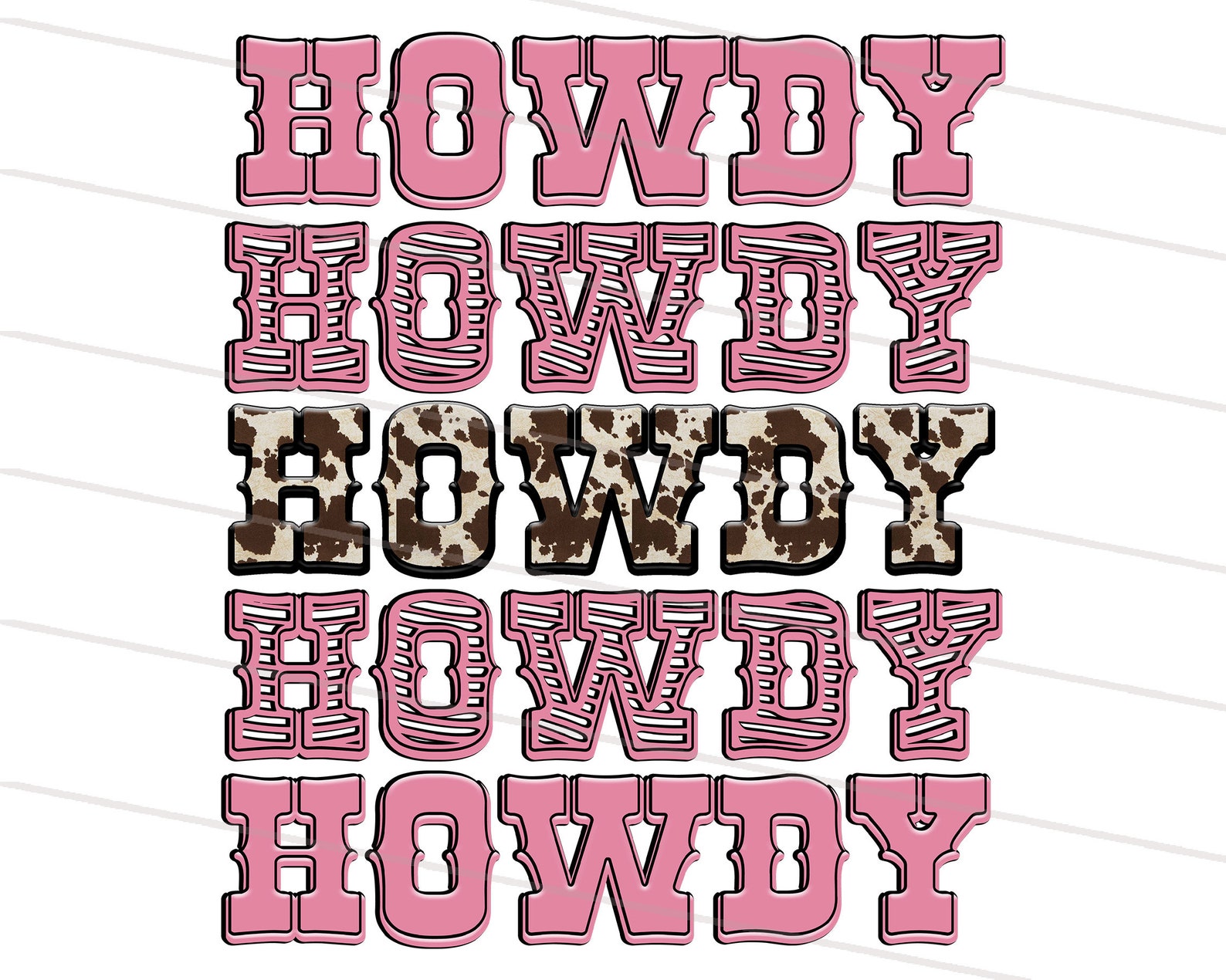 3 Design Howdy Png Western Png Howdy Sublimation Designs - Etsy