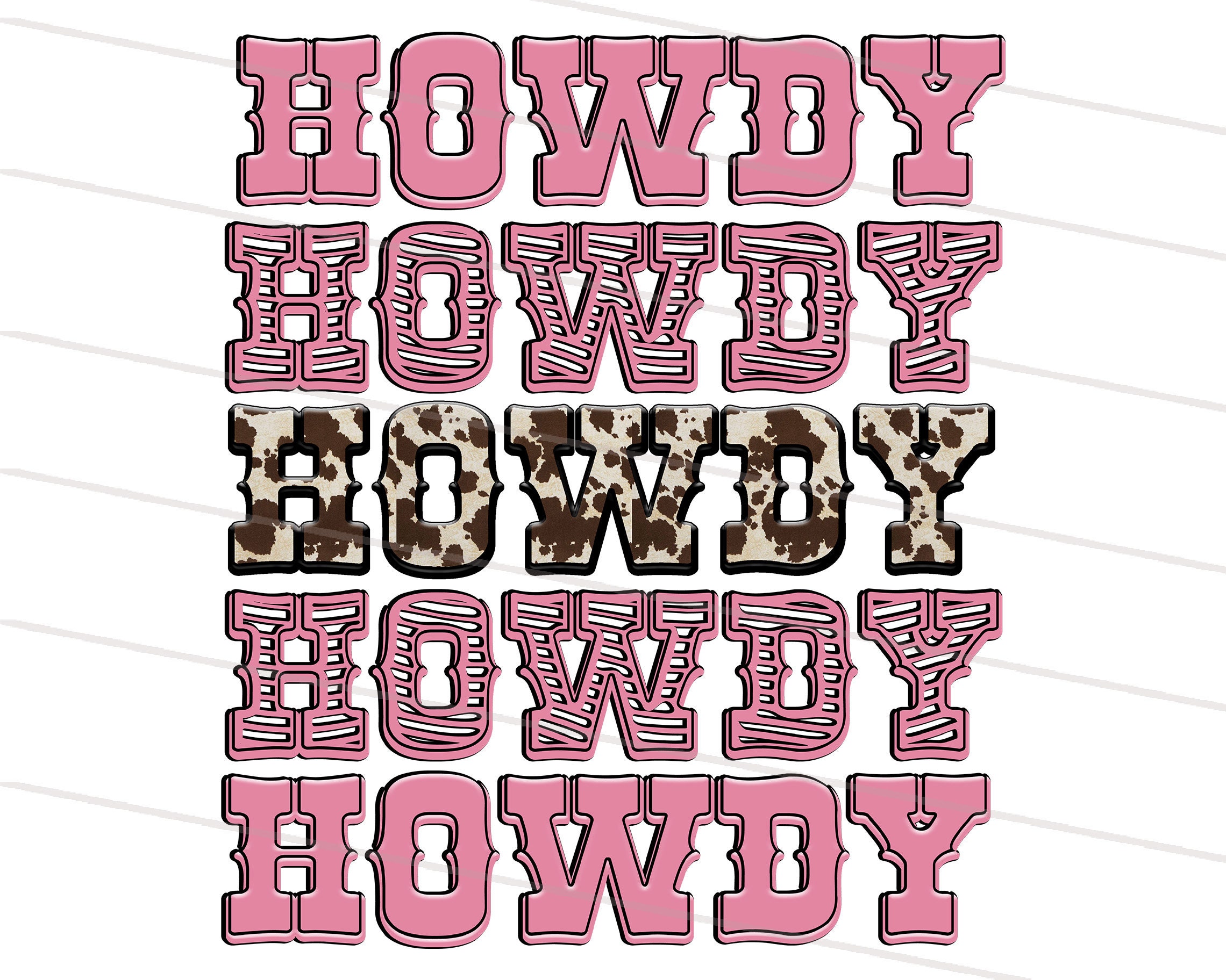 3 Design Howdy Png Western Png Howdy Sublimation Designs - Etsy