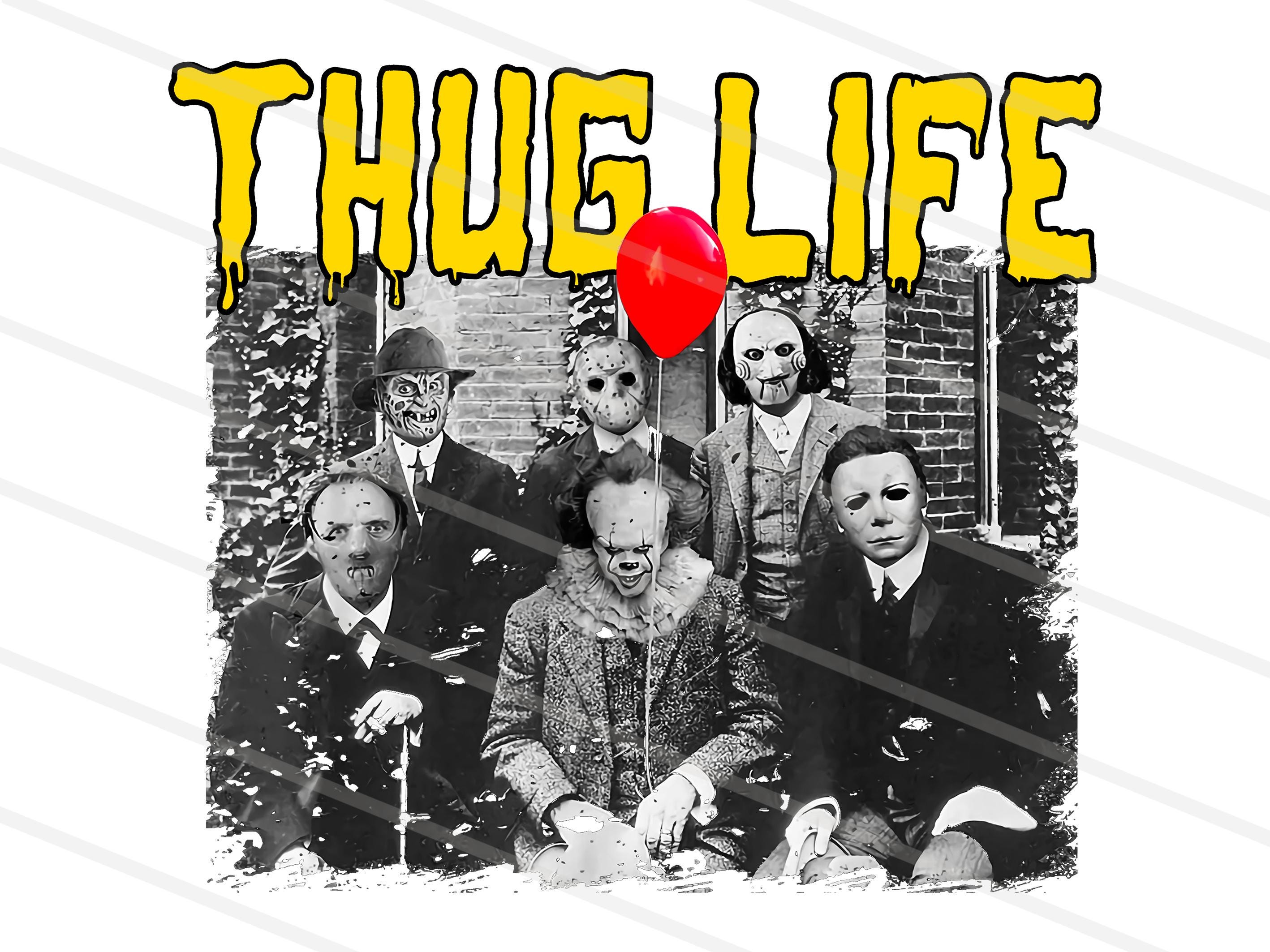 Halloween Thug Life Png, Retro Horror Friends Png, Thug Life Png ...
