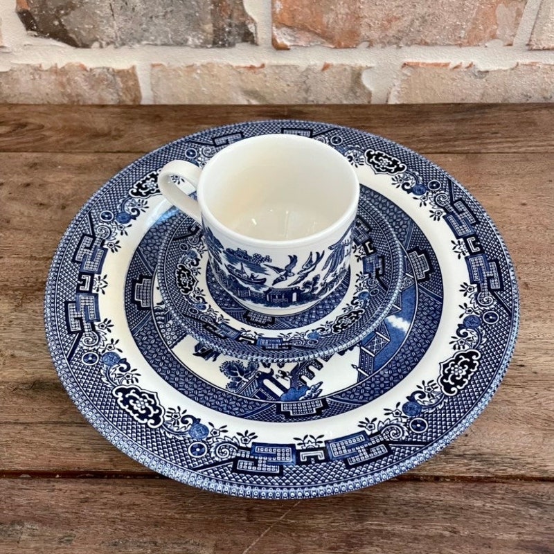 Churchill Blue Willow - Etsy