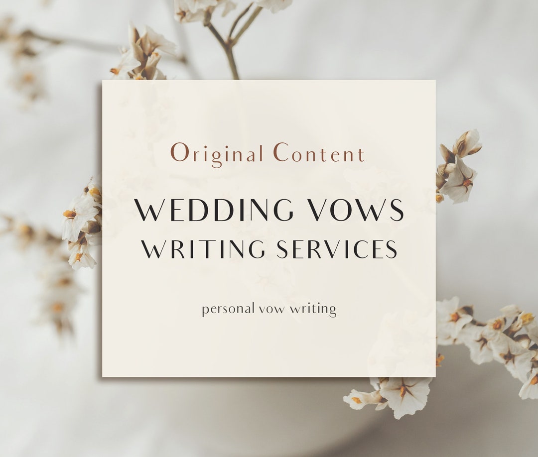 Christian Writing Services, Custom Wedding Vows, Personal Wedding Vows ...