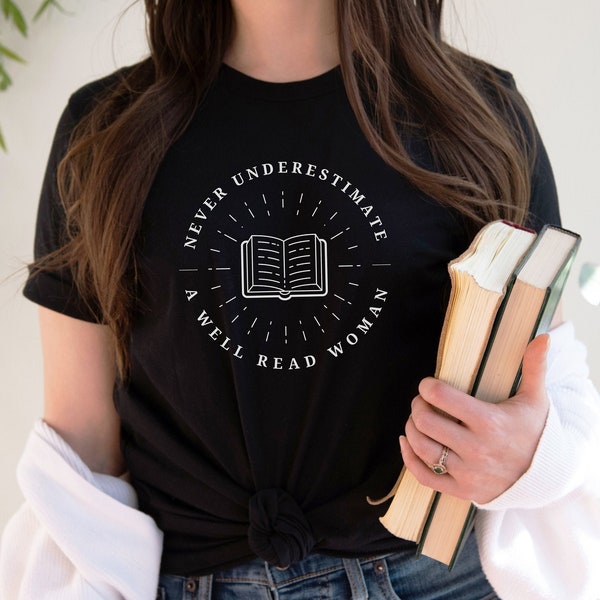 Well Read Woman Tshirt - Etsy