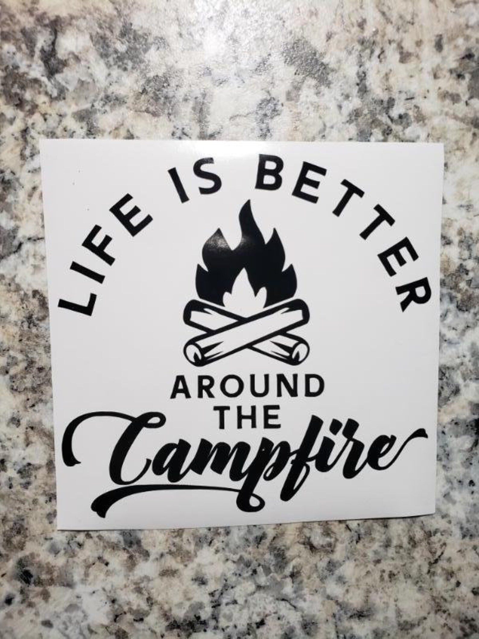 Around the Campfire Vinyl Decal - Etsy