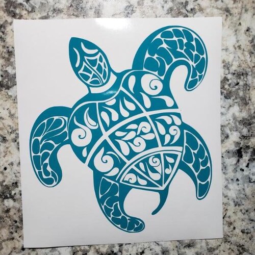 Turtle Wall Decal Vinyl Sticker Decals Tortoise Tortoiseshell - Etsy
