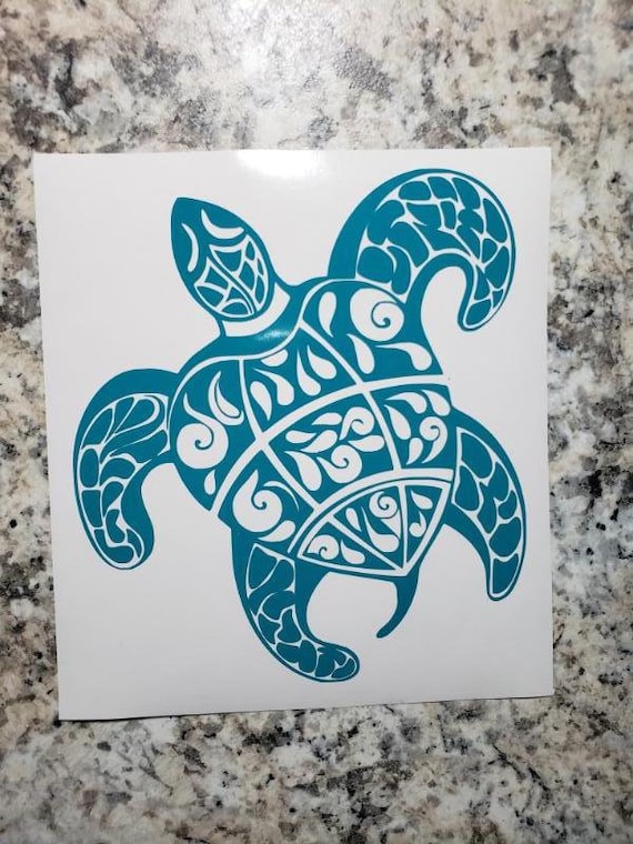 Sea Turtle Vinyl Decal - Etsy