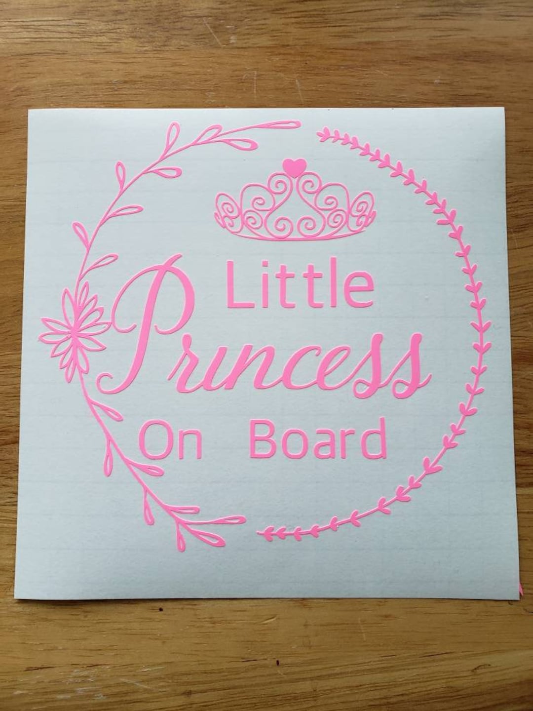 Little Princess on Board Vehicle Decal - Etsy