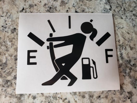 Girl Gas Tank Vinyl Decal | Etsy