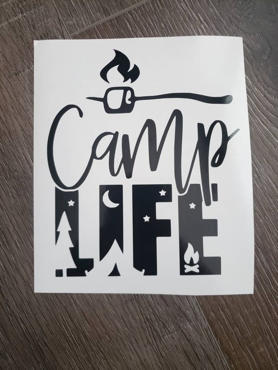 Camp Life Vinyl Decal | Etsy