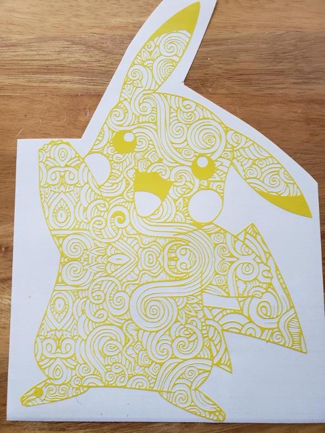 Mandala Pikachu Vinyl Decal - Etsy
